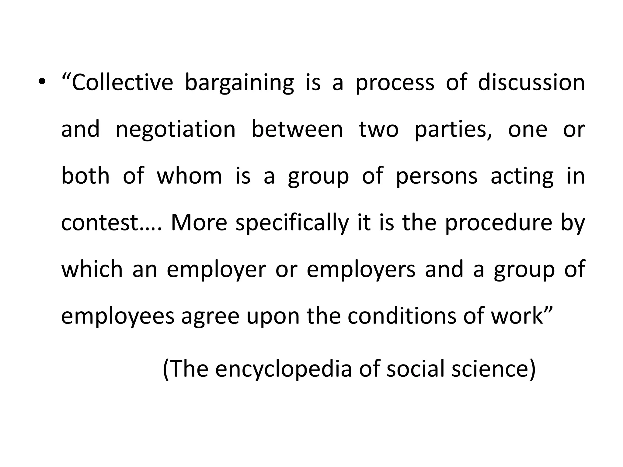 Collective bargaining | PPTX