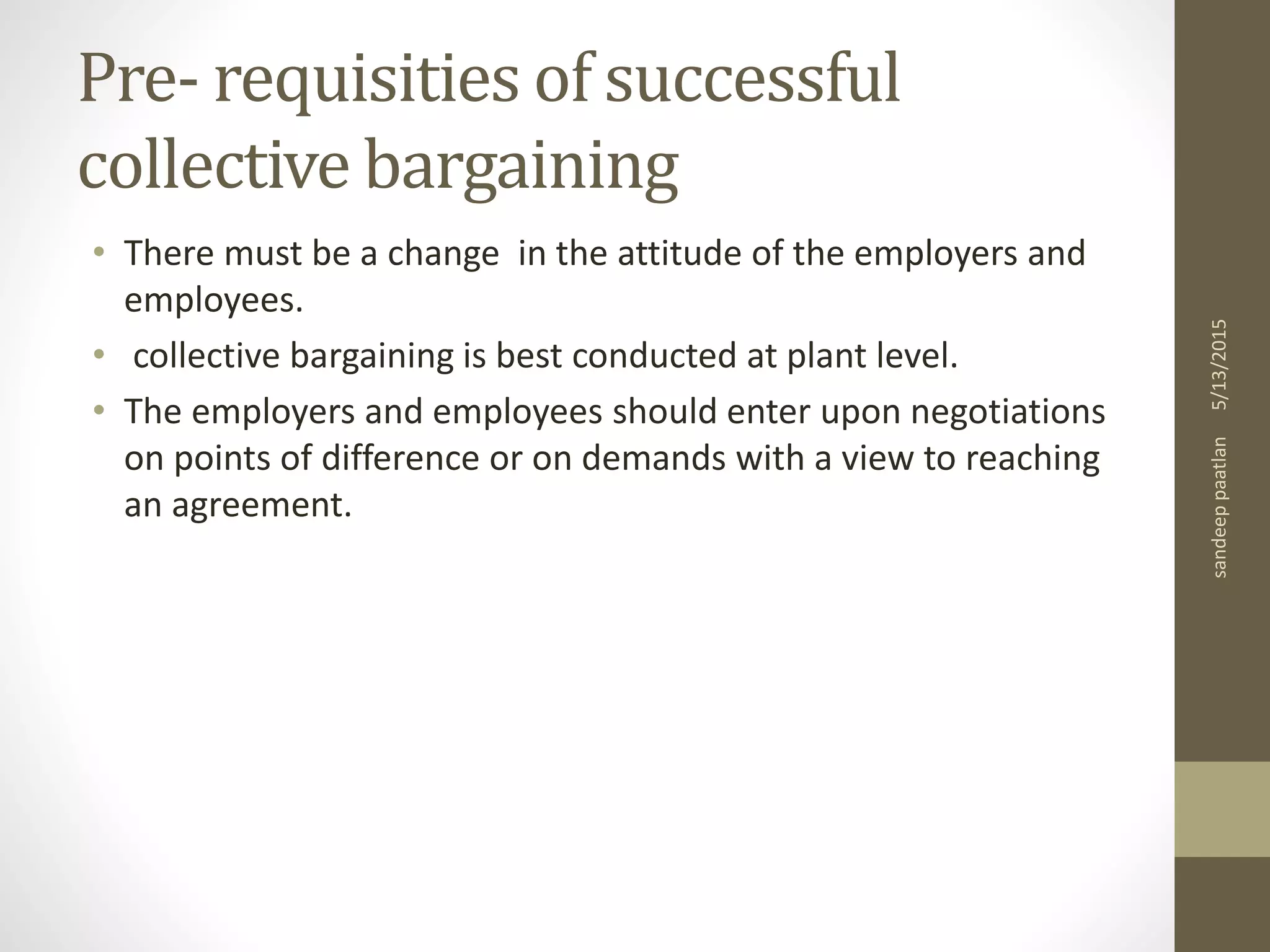 Collective bargaining | PPTX | Careers