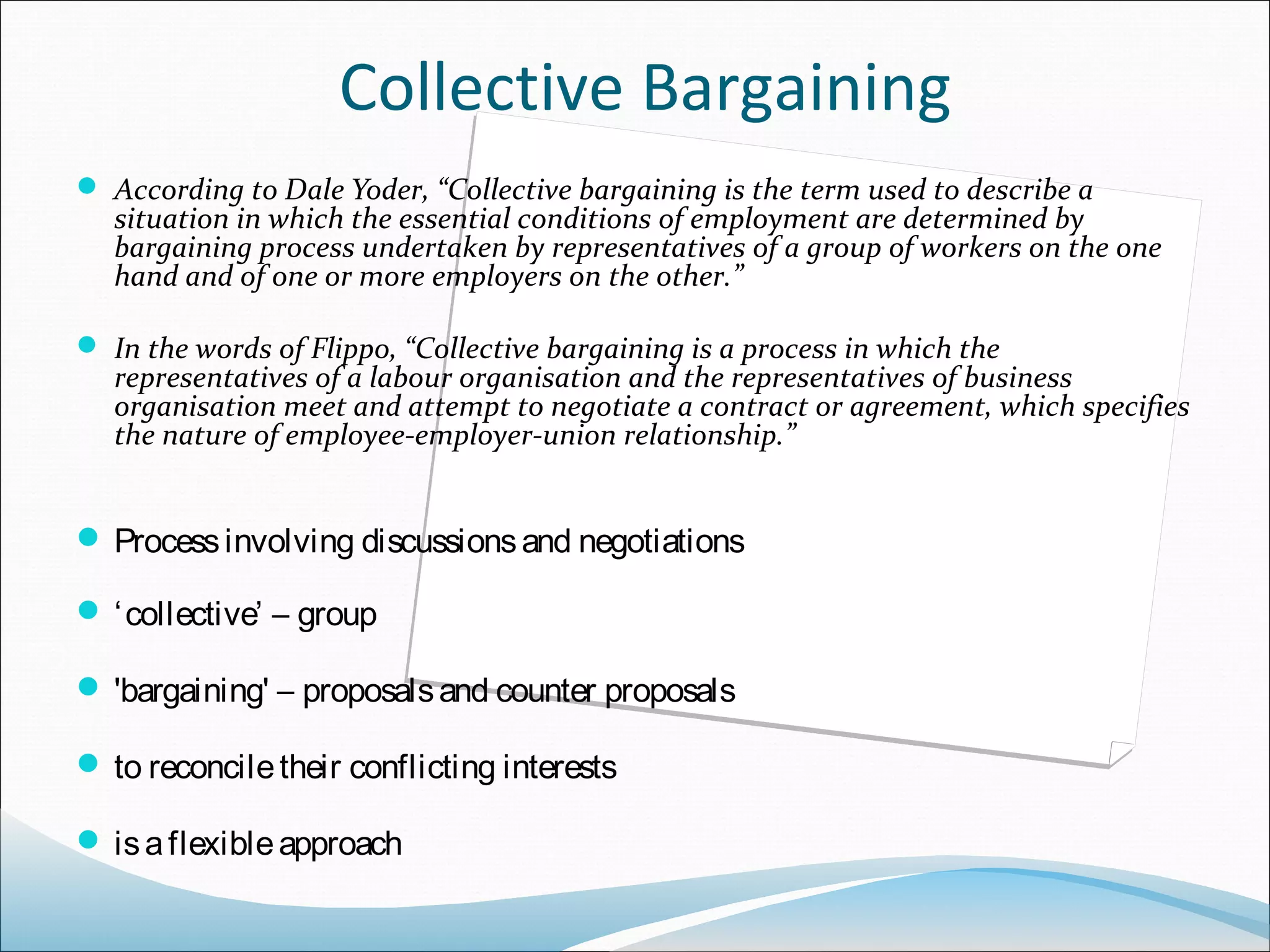 Collective bargaining | PPT