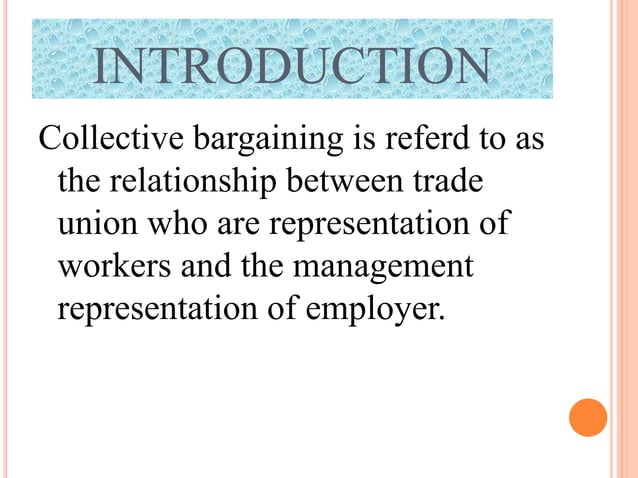 Collective bargaining | PPT