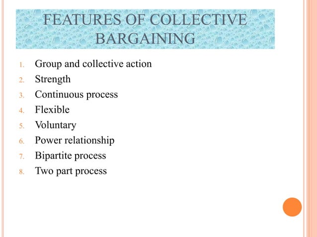 Collective bargaining | PPT