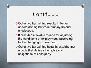 Collective bargaining | PPTX