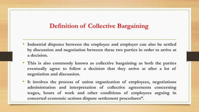 Collective bargaining | PPT