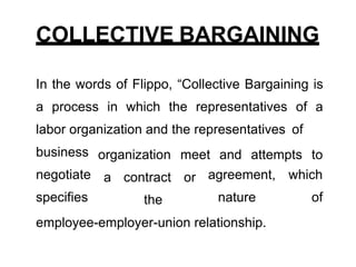 Collective bargaining | PPTX