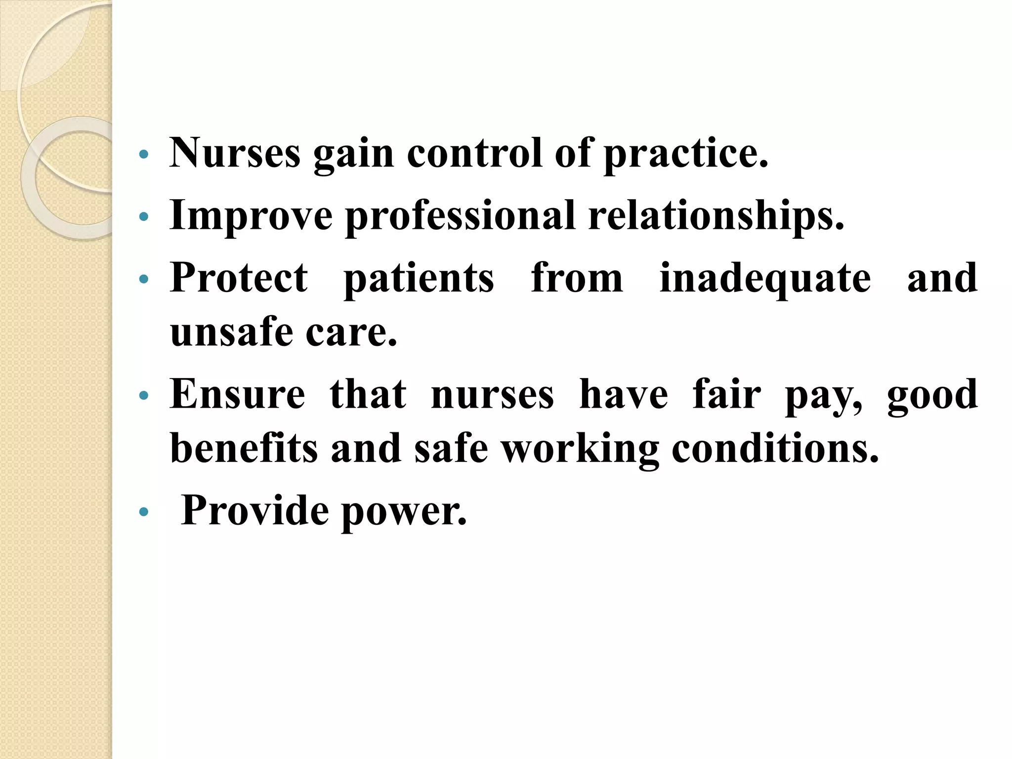 Collective bargaining for nursing | PPTX