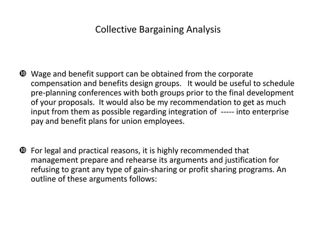 Collective bargaining strategy template | PPTX