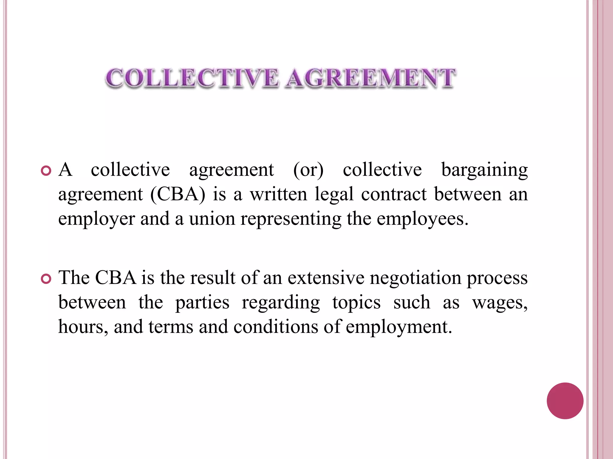 Collective bargaining process Vs Collective agreement | PPT Collective bargaining process Vs Collective agreement | PPT