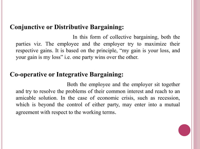 Collective bargaining process Vs Collective agreement | PPT | Free Download
