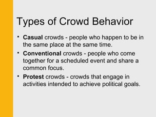 Collective behavior and social change | PPT