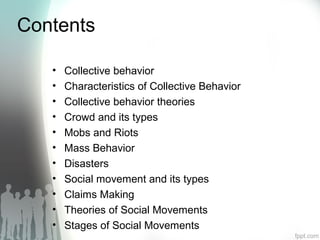 Collective behavior and social movements | PPT