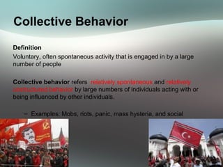 Collective behavior and social movements | PPT