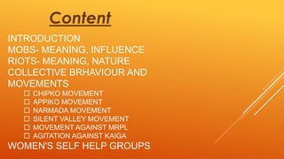 Collective behaviour and protests | PPTX