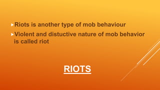 Collective behaviour and protests | PPTX