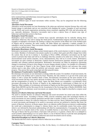 Collective behaviour and social movements a conceptual review | PDF