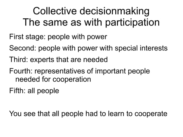 Collective Decisionmaking | PPT