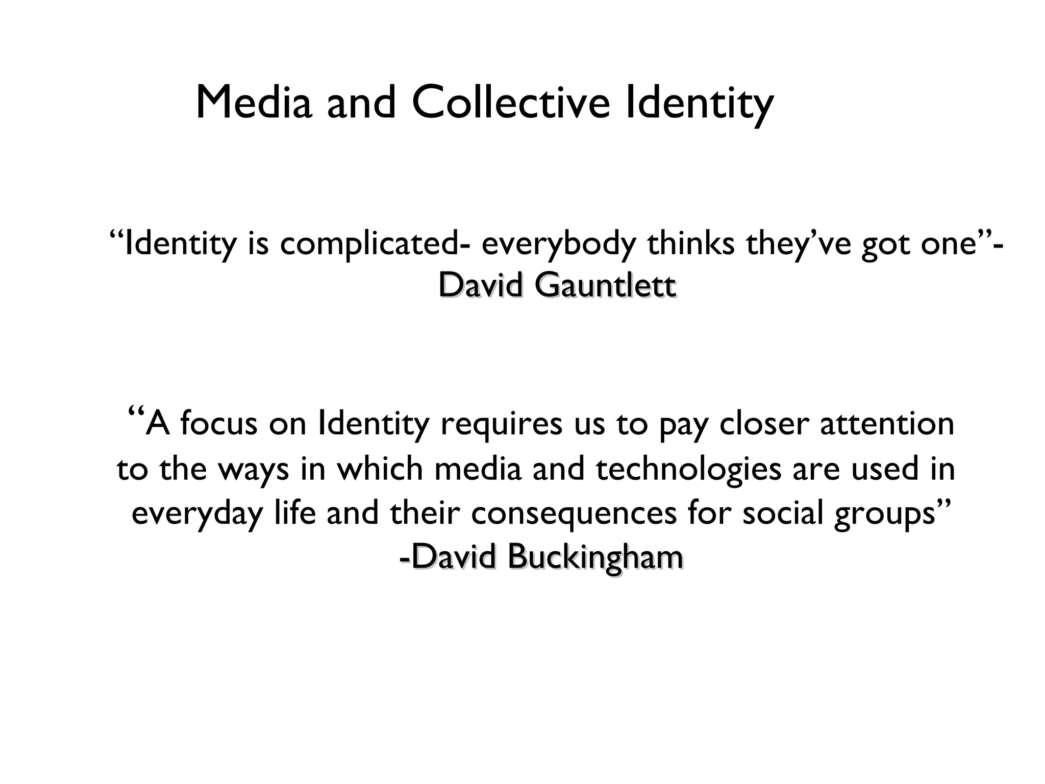 Collective Identity | PPT