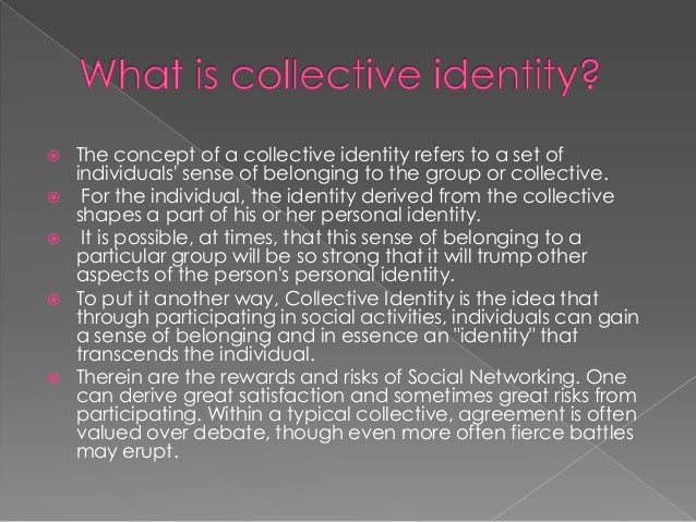 Collective identity and gender final