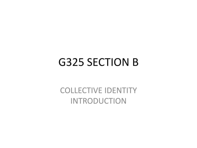 Collective identity intro | PPTX