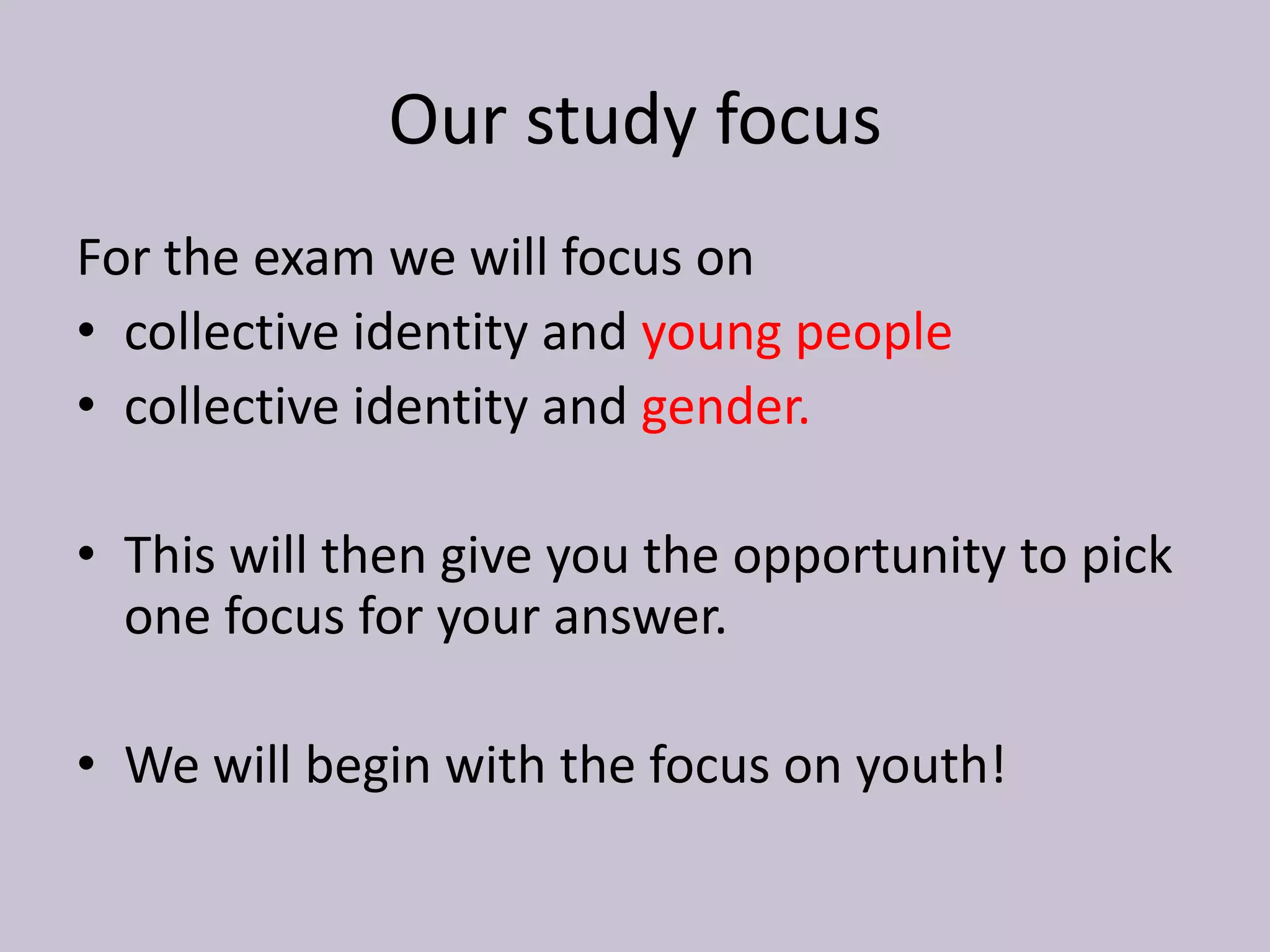 Collective identity lesson two | PPTX