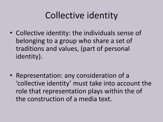 Collective identity lesson two | PPTX