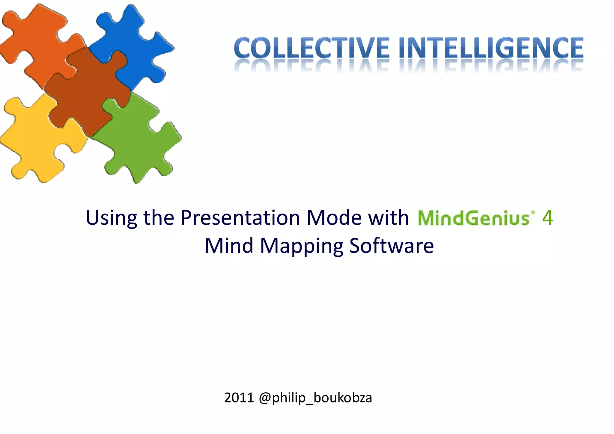 Collective intelligence MindMap Experience with Mindgenius 4 | PDF