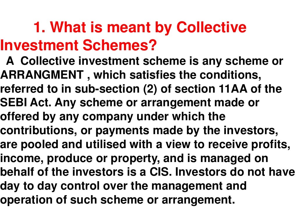 Collective investment scheme