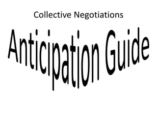 Collective negotiations | PPT