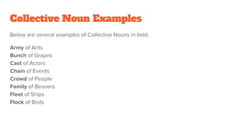 Collective Noun Definition & Examples | PPTX