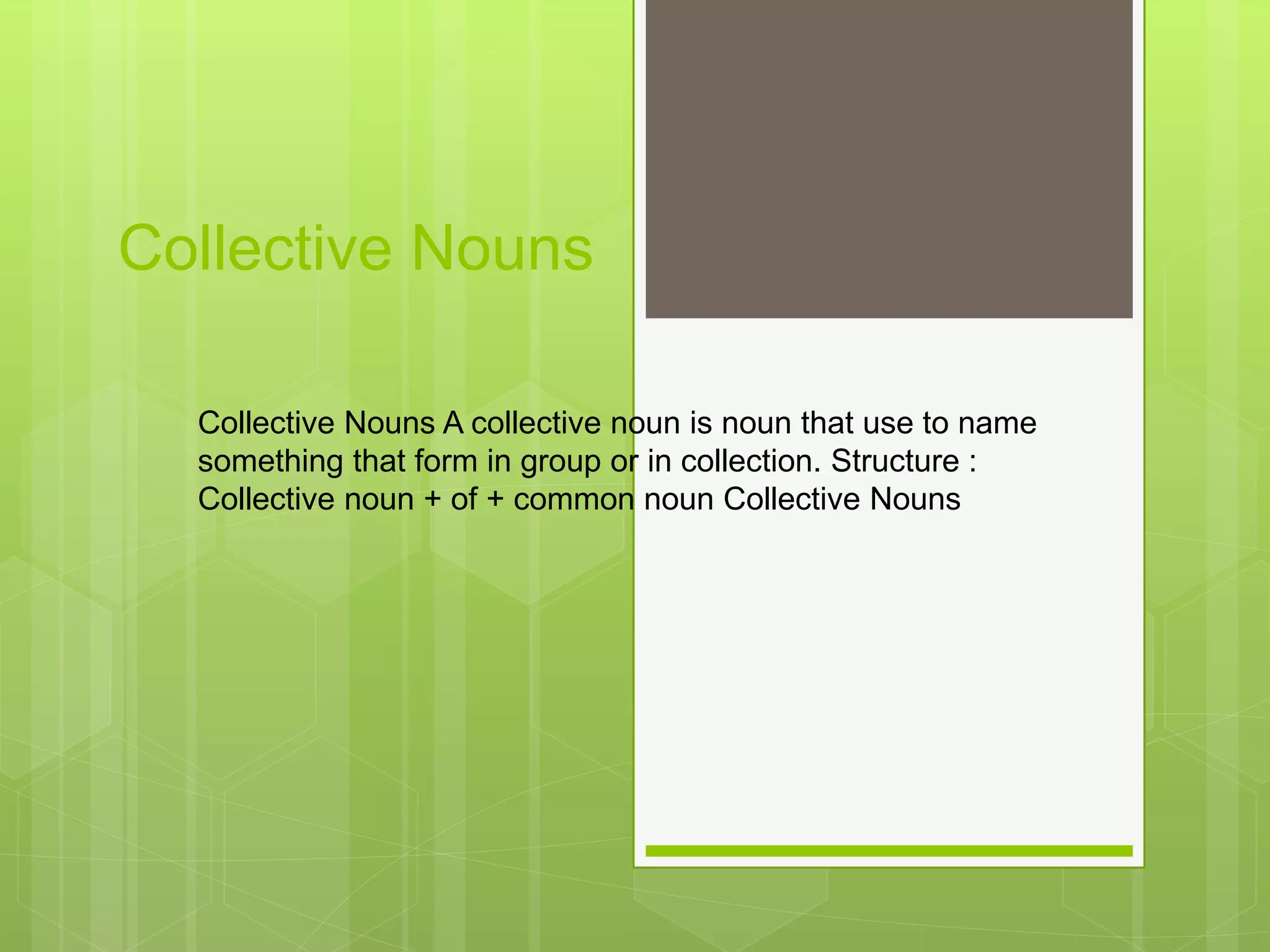 Collective nouns | PPT