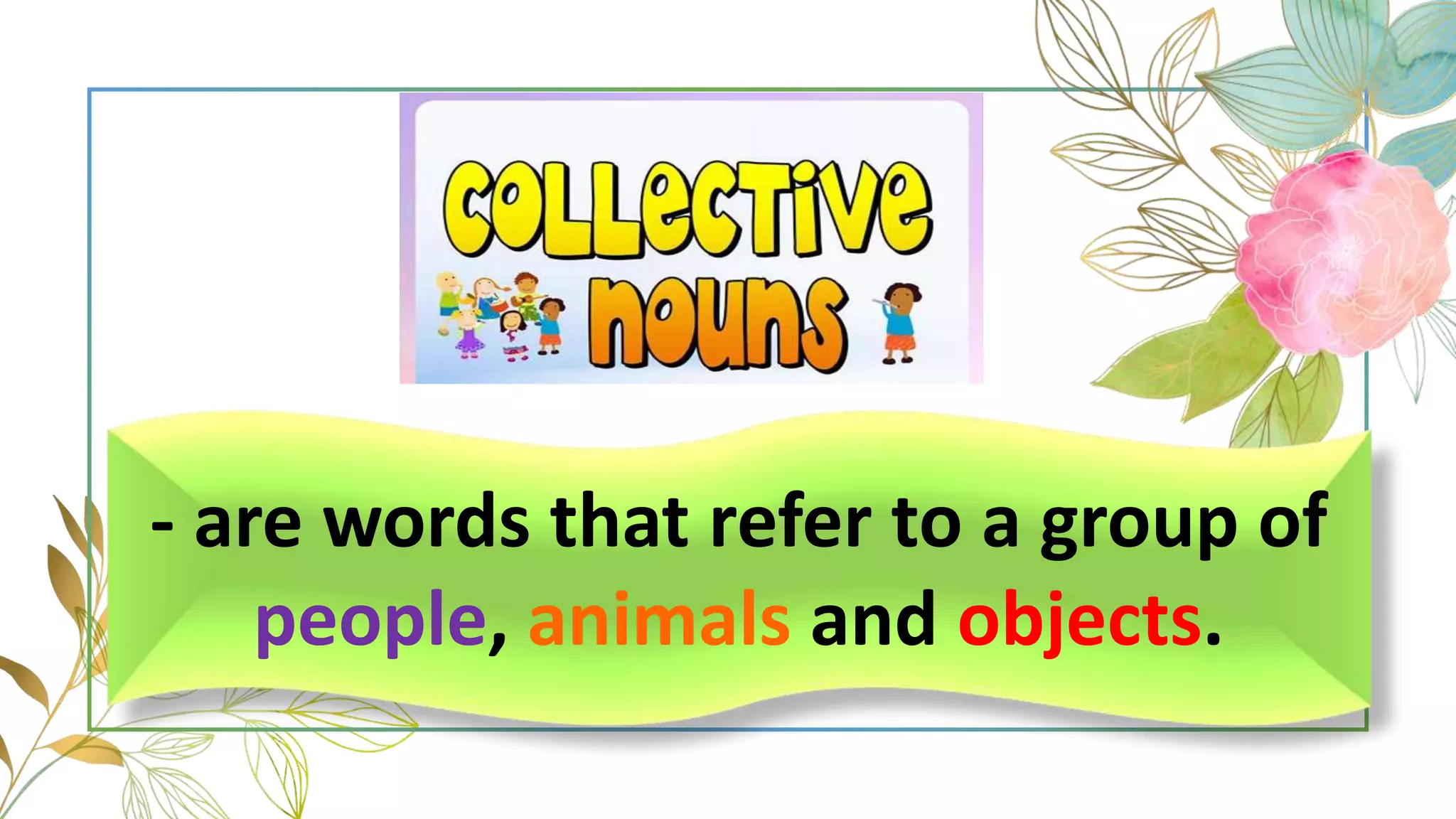Collective nouns | PPT