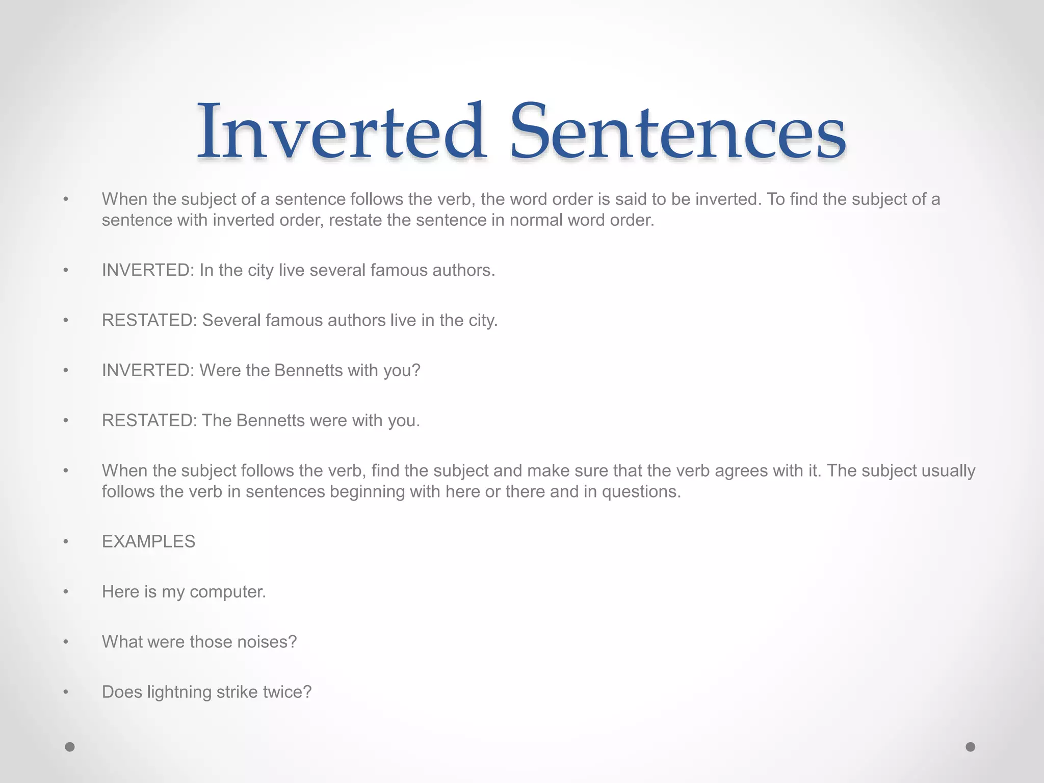 Collective nouns and inverted sentences.pptx