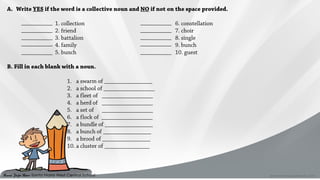 Collective noun worksheet | PDF