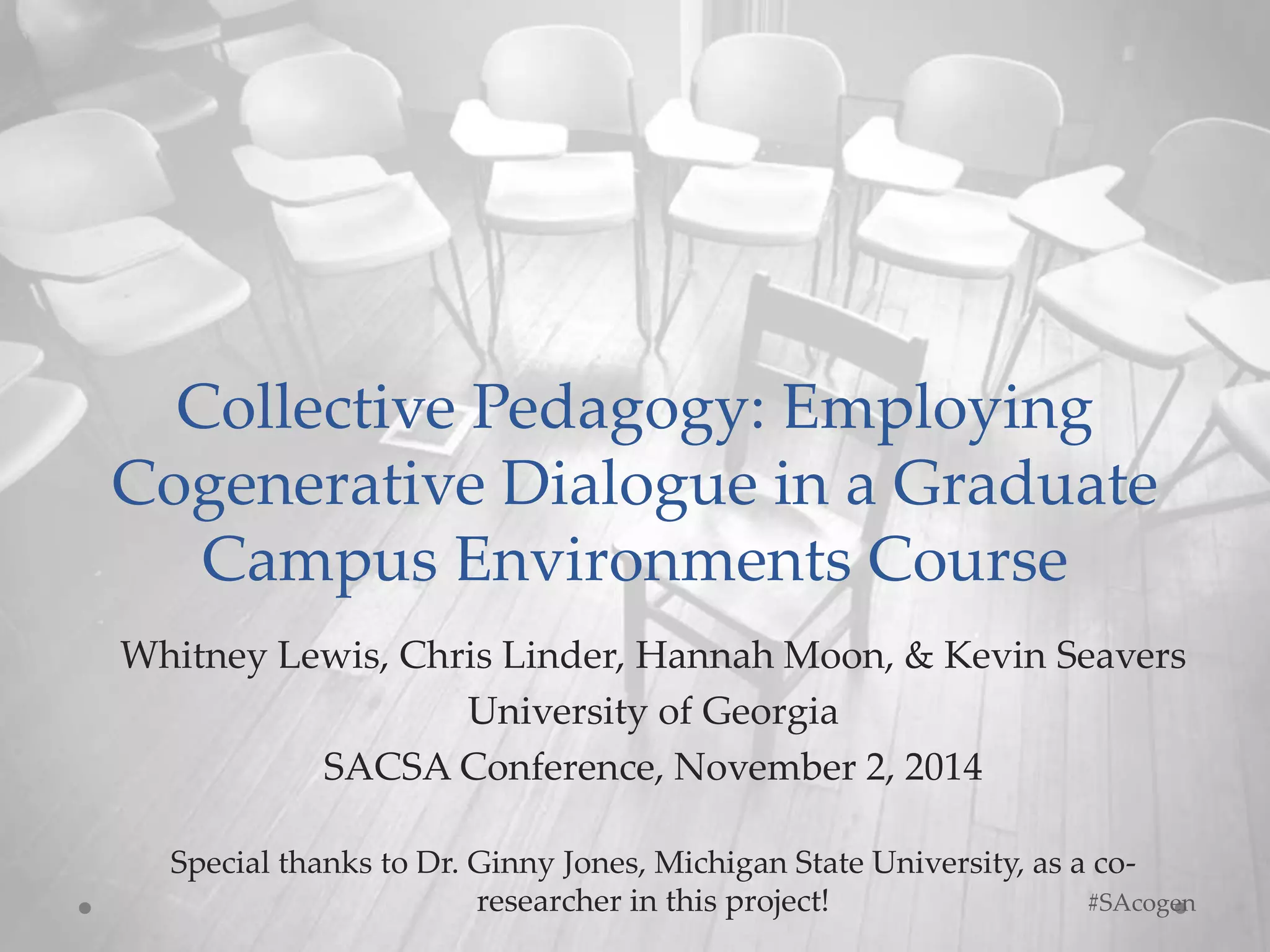 Collective pedagogy.11.1.14