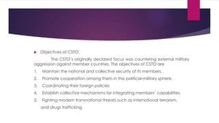 Collective Security Treaty Organization CSTO | PPTX