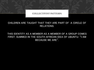 Collectivism versus individualism | PPTX
