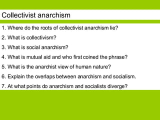 Collectivist anarchism | PPT
