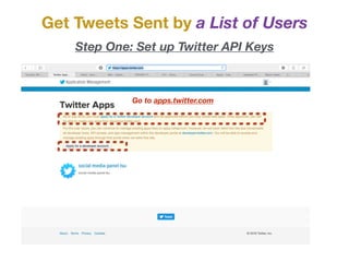 Collect twitter data using python | PPT
