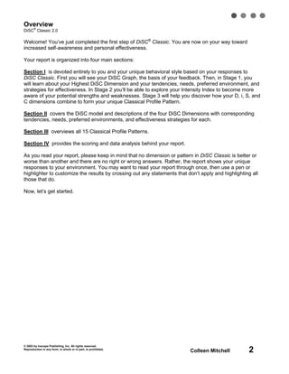 Colleen Mitchell Disc Profile | PDF