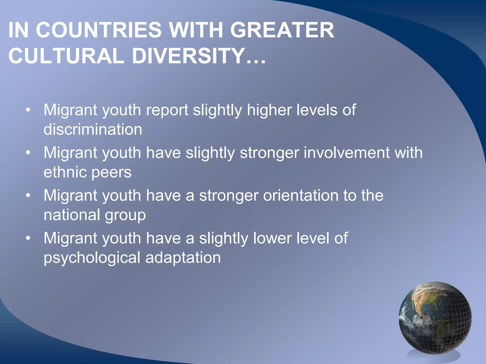 Integration & adaptation of immigrant youth | PDF