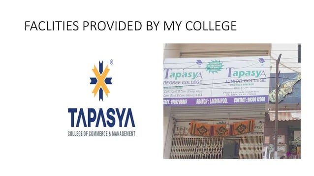 COLLEGE tapasya college of commerce and management | PPT