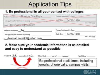 College Application Binder Final | PPT