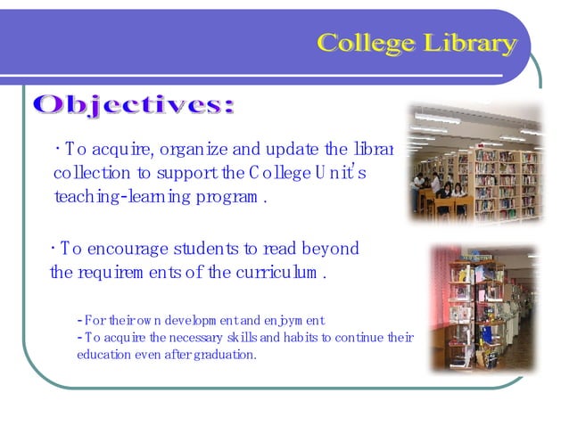 College Library Orientation | PPT