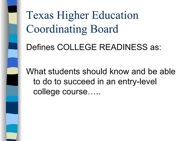 College Readiness | PPT