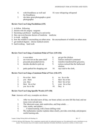 College Writing Skills with Readings 9th Edition Langan Solutions ...