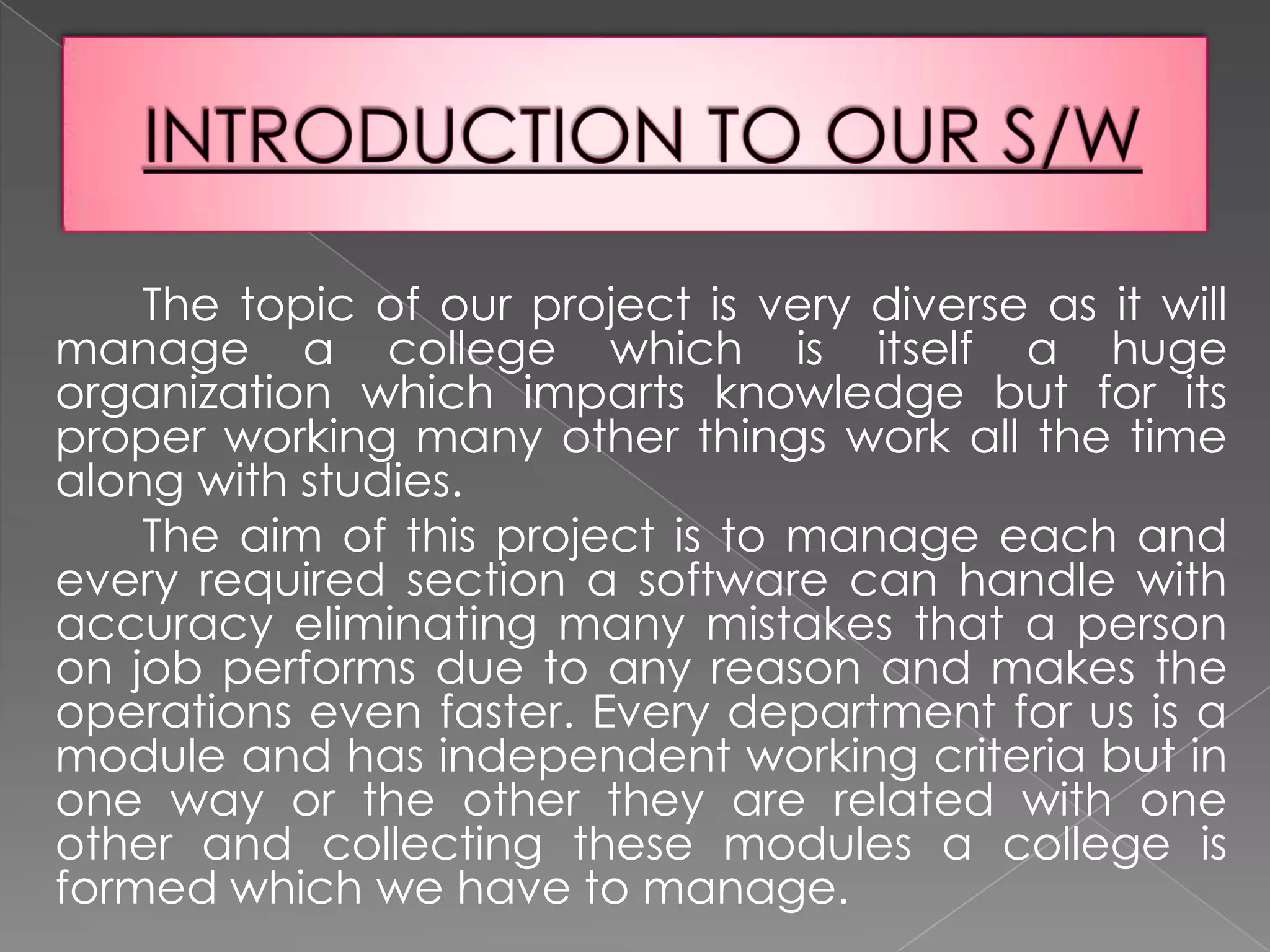 College management project | PPTX