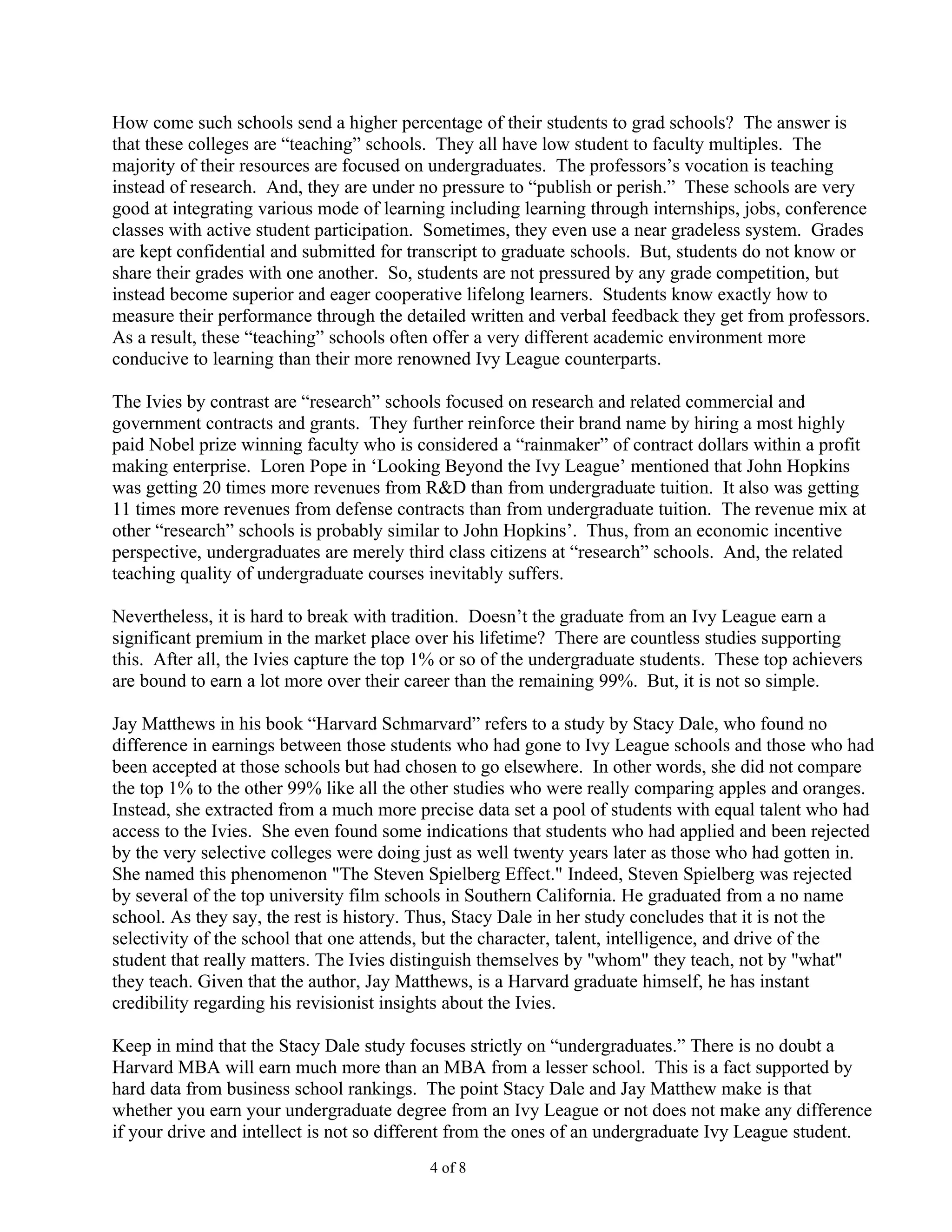 College admission and selection guide | DOC