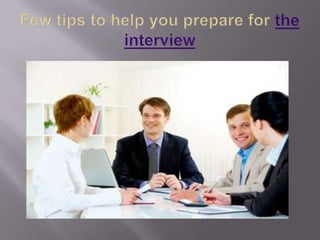 College admission interview 9 tactics | PPTX
