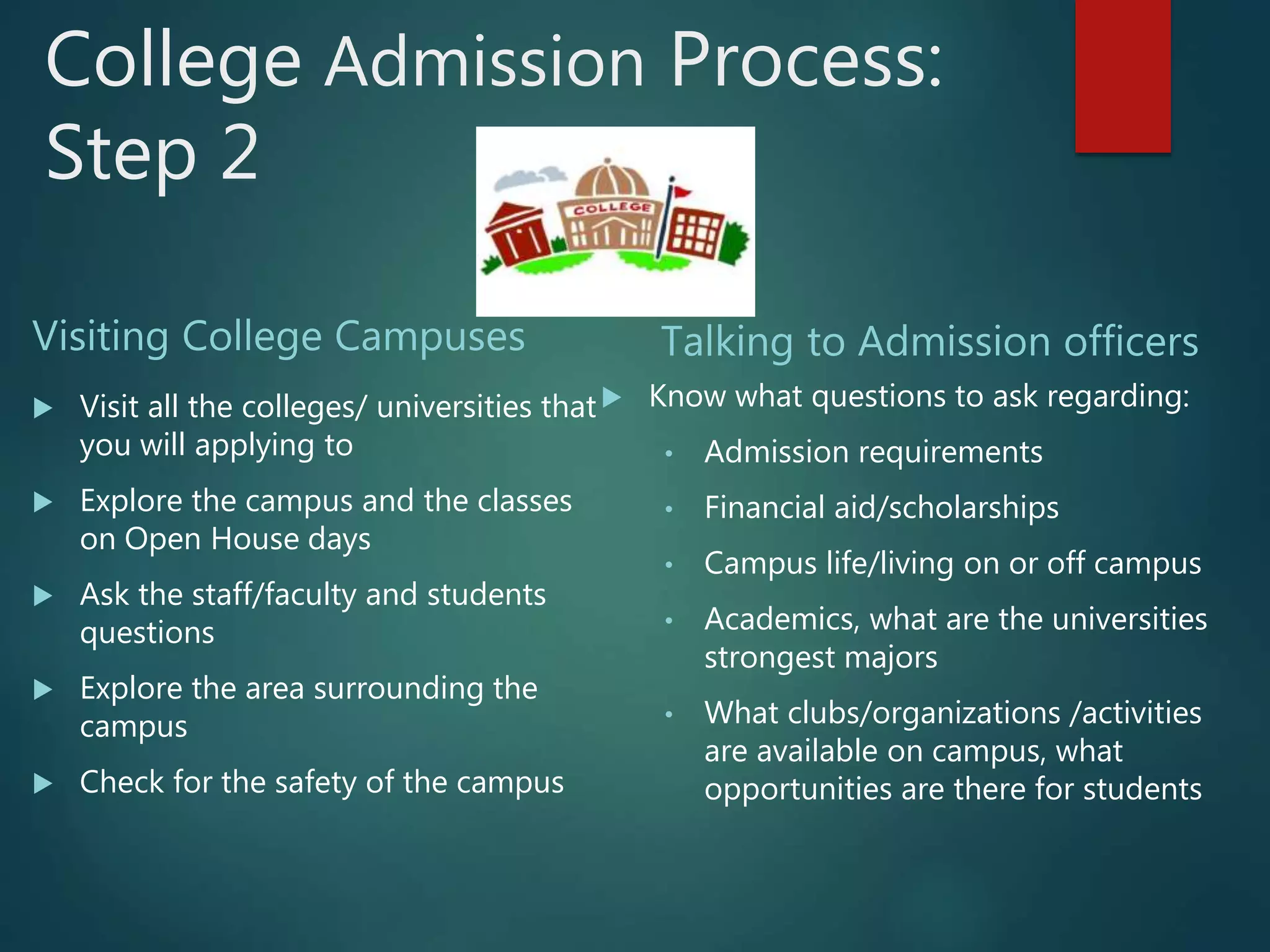 College Admission Presentation 3-26-2022.pptx | College Planning | College Education