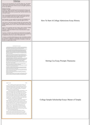 College Admissions Essay Prompts | PDF