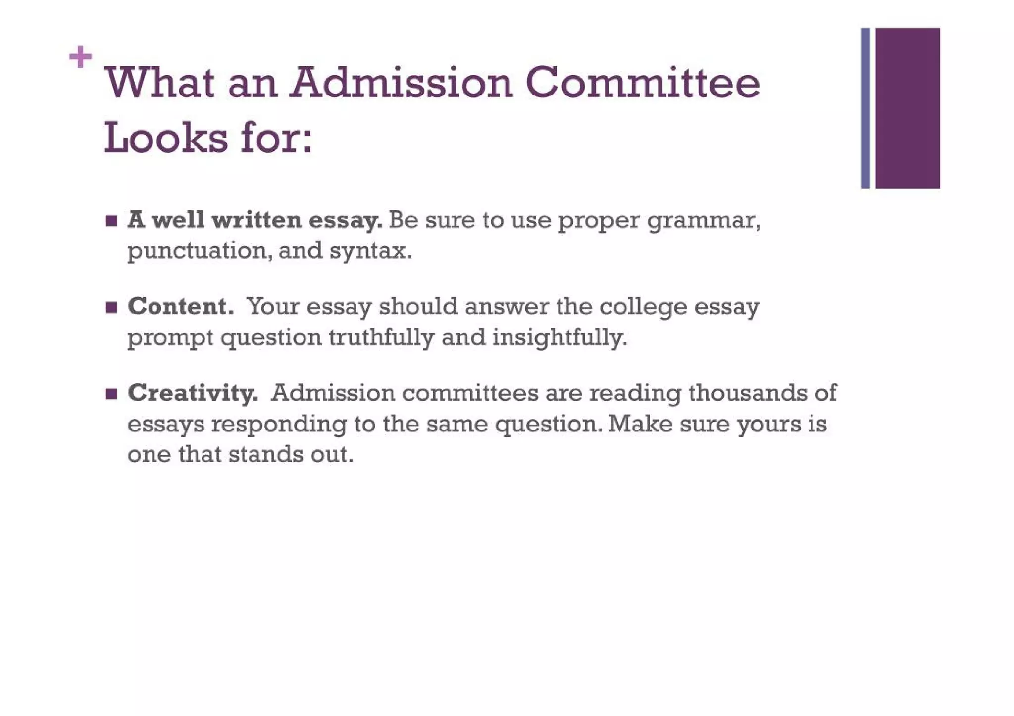 College Admissions Essay Writing | PDF